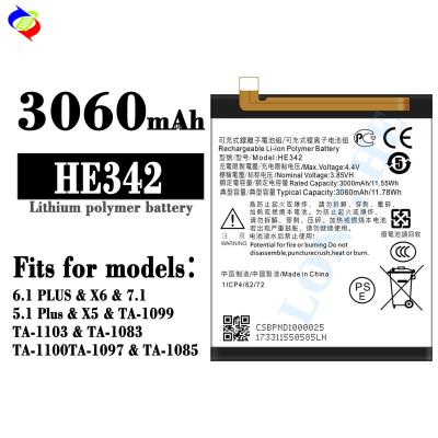 China HE342 Lithium Polymer Battery for Nokia X6 Mobile Phone Long Lasting for sale