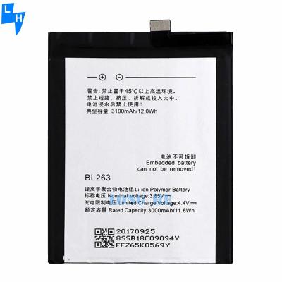 China BL263 3.85V 3100mAh Rechargeable Battery for Lenovo ZUK Z2 Pro Guaranteed Performance for sale
