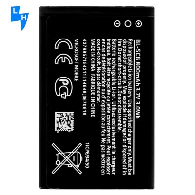 China 500PCS MOQ BL-5C Battery for Nokia 105 BL-5CB Original Rechargeable for sale
