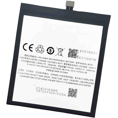 China BT53 Polymer Lithium Battery for Meizu 6PRO/PRO6/PRO6S Mobile Phone Stock and in Black for sale