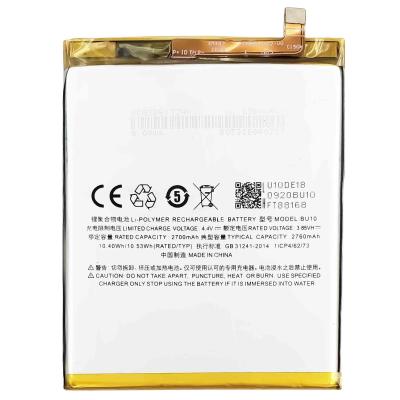 China Stock 2760mAh Mobile Phone Battery For BU10 Meizu U10 3.85V Rechargeable Batteries for sale