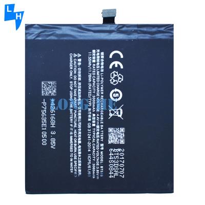 China High Capacity Battery for MEIZU Pro 6s 3.85V 3060mAh BT53S Rechargeable for sale