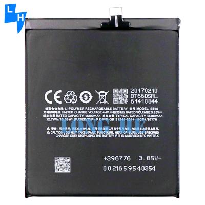 China MEIZU Pro 6 Lithium Polymer Battery Replaceable Charging BT66 Compatible with MEIZU for sale