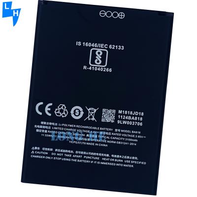 China 100% Compatible Capacity 3100mAh BA818 Battery for Meizu C9 Pro M819H C9 M818H Mobile Phone Batteries for sale
