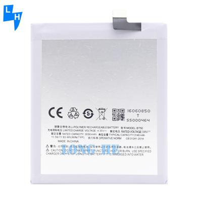 China Meizu Meilan M1 BT50 Battery 3140mAh Rechargeable Lithium Polymer Replacement Battery for sale