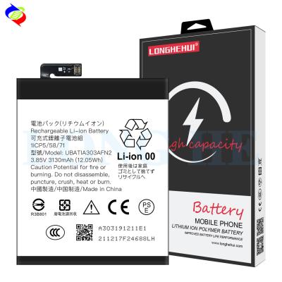 China Mobile Phone Rechargeable Battery 3130mAh Capacity UBATIA303AFN2 for Sharp Zero 2 for sale