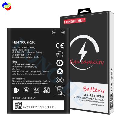 China Mobile Phone Battery HB476387RBC 3.8V 3000mAh for B199 G750-U10 G750-T01 G750-T00 for sale