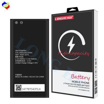 China 2000mAh Capacity Lithium Polymer Battery HB474284RBC 4.35V for Huawei C8816 G521 G620 for sale