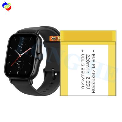 China High quality rechargeable battery PL402022GH 3.85v 220mah lithium polymer battery for HUAMI GTS 2 Mini A2010 Watch for sale