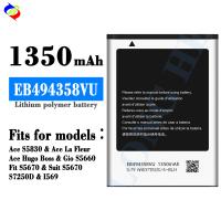 China Battery for Samsung Galaxy Ace S7250D S5670 S5830 S5660 I569 EB494358VU for sale