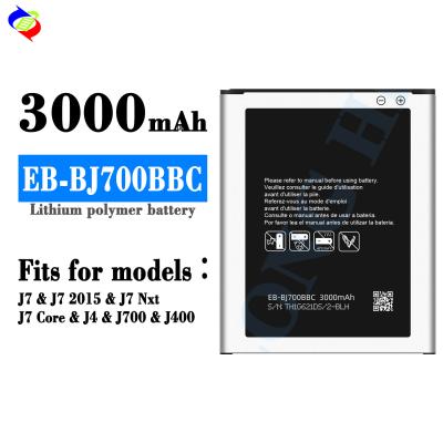 China For Samsung GALAXY J7 J7008 J4 J700F J7009 J7000 J701F EB-BJ700BBC EB-BJ700CBE EB-BJ700CBC Oem Excellent Phone Batteries for sale
