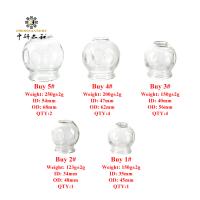 China 5pcs Glass Fire Cupping Set Hijama Vacuum Suction Massage With Box for sale