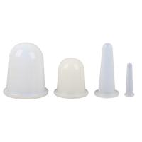 China Custom Logo 4 In 1 Silicone Facial Massage Cups Face Lifting Mini Anti Aging Therapy for sale