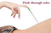 China 0.16mm Silver Intradermal Acupuncture Needles For Pain Relief for sale