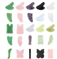 China Irregular Jade Guasha Tools Offering Relaxation of Muscles and Tissues Massage Scraping for Health Improvement for sale