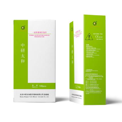 China Stainless Spring Handle Disposable Warm Massage Acupuncture Needle Huanqiu Acupuncture Needle for sale