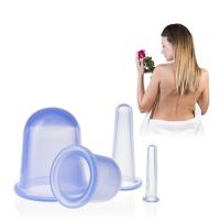 China Reusable Chinese Medicine Vacuum Silicone Cupping Sets With Vacuum gun for sale