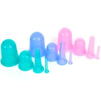 China 6pcs Body Facial Cupping Massage Silicone Cups ISO For Body Relaxation for sale