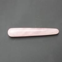 China Acupuncture Pink Crystal Massage Stick Quartz Beauty Body Relaxation for sale