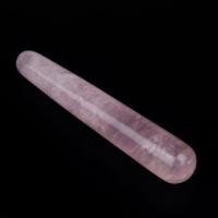 China Acupuncture Pink Crystal Massage Stick Quartz Beauty Body Relaxation for sale