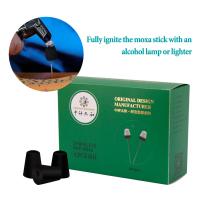China Black Pure Moxa Rolls for Moxibustion 3 Years Expiration Date Professional-Grade Material for sale