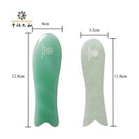 China Green Jade Roller Gua Sha Set Effective To Relax Muscles And Tissues Improves Blood Flow And Enhances Skin Glow For Professional for sale