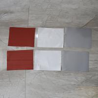 China Heat Resistant Single Side Silicone Coated Fiberglass Fabric 0.75mm Red for sale