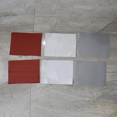 China Heat Resistant Single Side Silicone Coated Fiberglass Fabric 0.75mm Red for sale