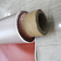 China Double Sided Twill Woven Silicone Coated Glass Fiber Fabric 400 ℃ Fireproof Cutting for sale