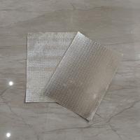 China Silvery Fireproof Aluminum Foil Fiberglass Cloth Laminated Coated Glass Fiber Fabric for sale