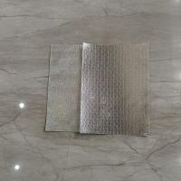 China Silvery Fireproof Aluminum Foil Fiberglass Cloth Laminated Coated Glass Fiber Fabric for sale