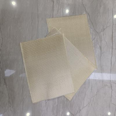 China Coated High Temperature Fiberglass Cloth Golden Heat Insulating Fabric Manufacturer for sale