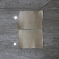 China Fireproof Blanket Heat Treated Fiberglass Cloth Golden For Welding Blanket for sale