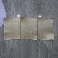 China Fireproof Blanket Heat Treated Fiberglass Cloth Golden For Welding Blanket for sale