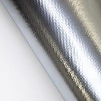 China Laminated Aluminum Foil Glass Fabric Fireproof Antioxidant Anti Microbial Silver for sale
