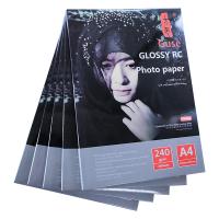 China A4 Scratchproof Waterproof Resin Coated Photo Paper , 240gsm Photo Paper Satin for sale