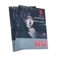 China Silky Woven Resin Coated Photo Paper A4 260gsm Waterproof For Inkejet Printer for sale