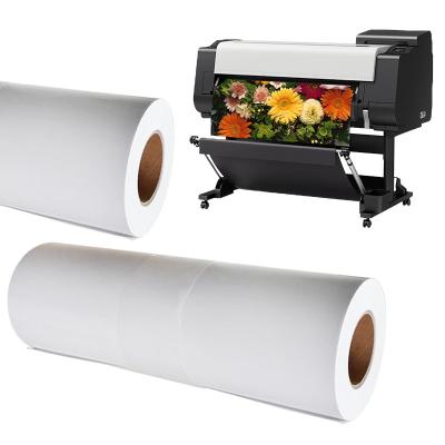 China Bright White Matte Coated Inkjet Paper 128gsm 1.118m OEM Backside Logo for sale