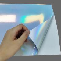 China PET Rainbow Laser Surface Self Adhesive Photo Paper A4 For Stickers for sale