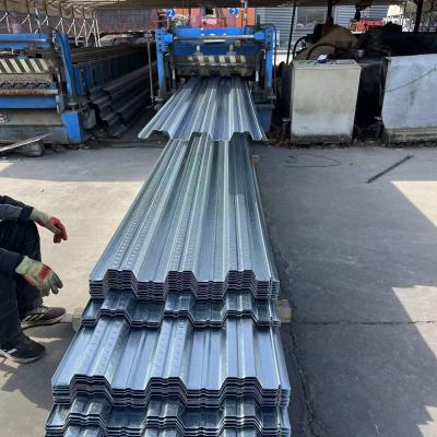 China Warehouse Hot Dip Galvanized Steel Floor Decking For Large Span Workshop for sale