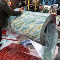 China Bespoke Pattern Galvanized Printed Steel Coil , Heavy-Duty For Architectural Projects for sale