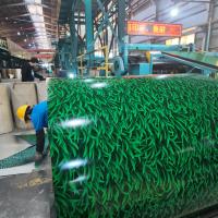 China PPGI Galvanized Color Coated Steel Coil, Small Grass Flower Printed Pattern for sale