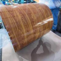 China Wood Grain Printed Galvanized Prepainted Steel Coil Anticorrosion For Construction Decoration for sale