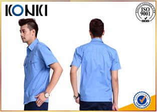 China Comfortable Material Custom Work  Uniform Shirts With Short Sleeve for sale