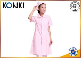 China Anti Chlorine White Medical Medical Scrubs And Uniforms , Pink Female Nurse Uniform for sale