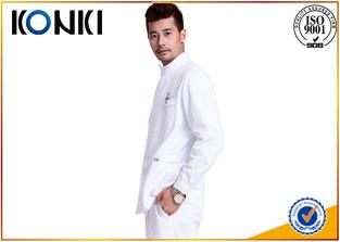 China Plain Color Mens Medical Scrubs Uniforms Embroidery With Long Sleeve for sale
