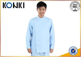 China Plain Color Mens Medical Scrubs Uniforms Embroidery With Long Sleeve for sale