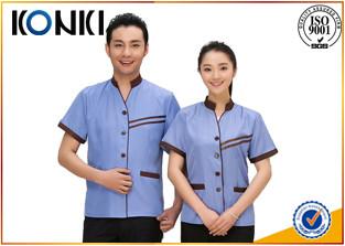 China Delicate Handwork Hotel Staff Uniform Female And Male Various Colors for sale
