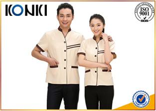 China Delicate Handwork Hotel Staff Uniform Female And Male Various Colors for sale