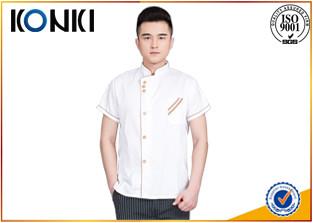 China Custom Cotton Chef Cook Uniforms With Embroidery Logo Restaurant Uniforms Shirts for sale